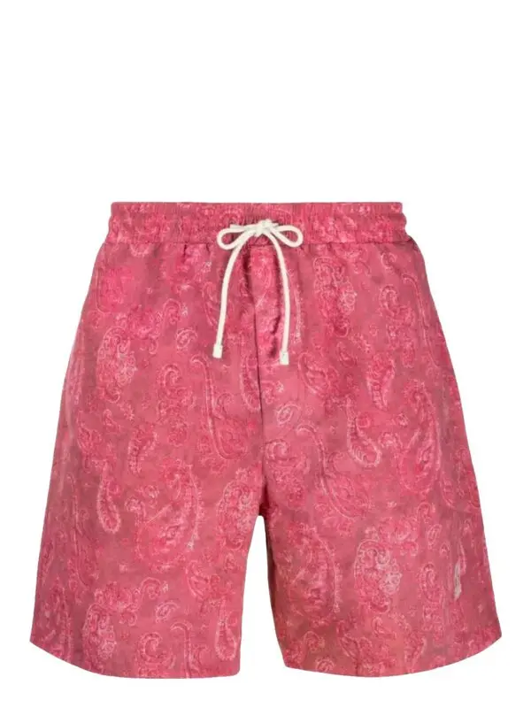 Brunello Cucinelli Paisley-print Swim Shorts - Pink