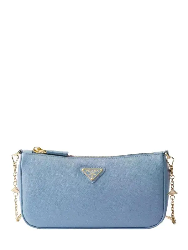 Prada Saffiano Leather Mini Bag - Blue