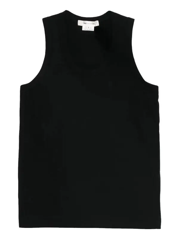 Comme Des Garçons Cotton Tank Top - Black
