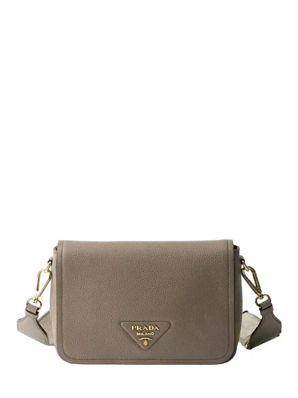 Prada Leather Shoulder Bag - Neutrals