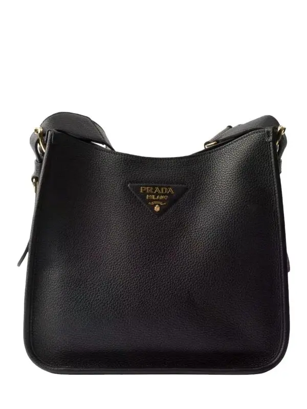 Prada Leather Shoulder Bag - Black
