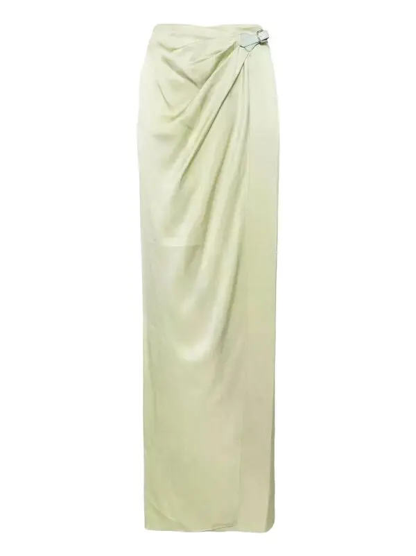 TOM FORD Belted Maxi Wrap Skirt - Green