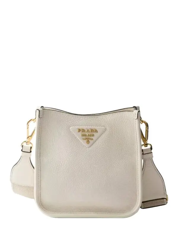 Prada Mini Leather Shoulder Bag - Neutrals