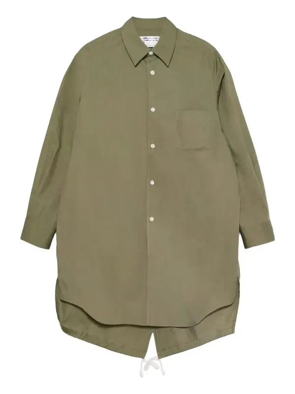 Comme Des Garçons Cotton Shirt - Green