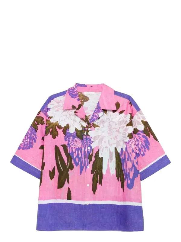 CRAIG GREEN Floral-print Shirt - Purple
