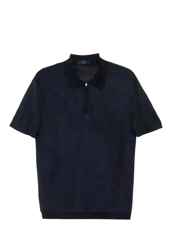 Kiton Silk Polo Shirt - Blue