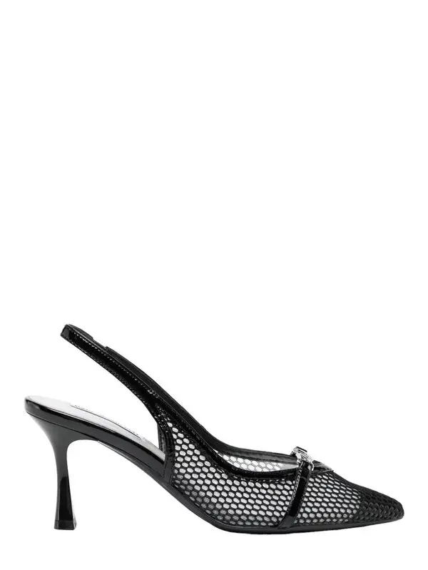 Karl Lagerfeld 80mm Sienna Signia Trim Pumps - Black