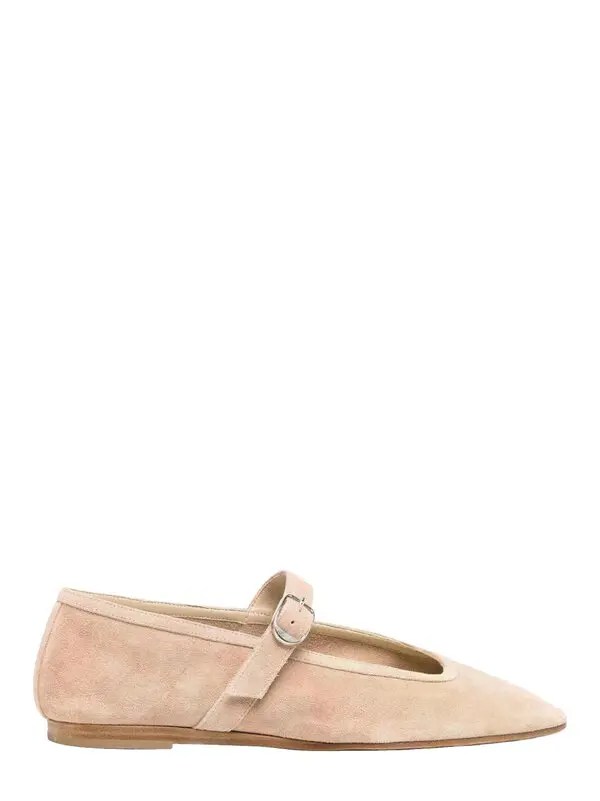 Le Monde Beryl Suede Mary Jane Ballerinas - Neutrals