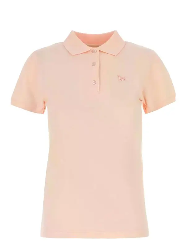 Maison Kitsuné Cotton Polo Shirt - Pink