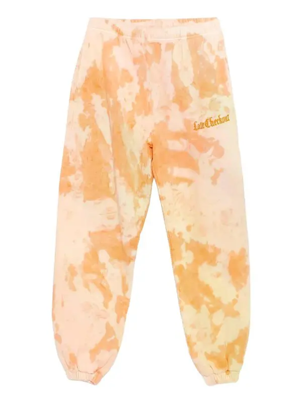 STAIN SHADE Tie-dye Pattern Pants - Orange