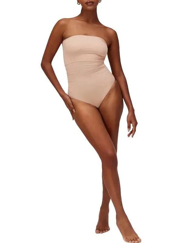 NOODY Ultra-thin Strapless Bodysuit - Nude