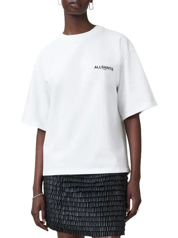 ALLSAINTS Heaps Amelie Graphic T-shirt - Optic White