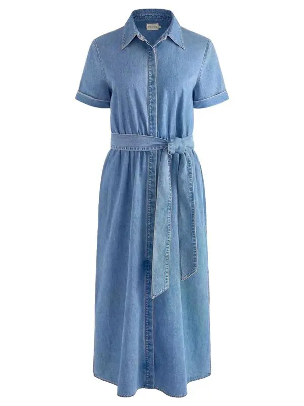 Alice + Olivia Chassidy Shirt Dress - Blue