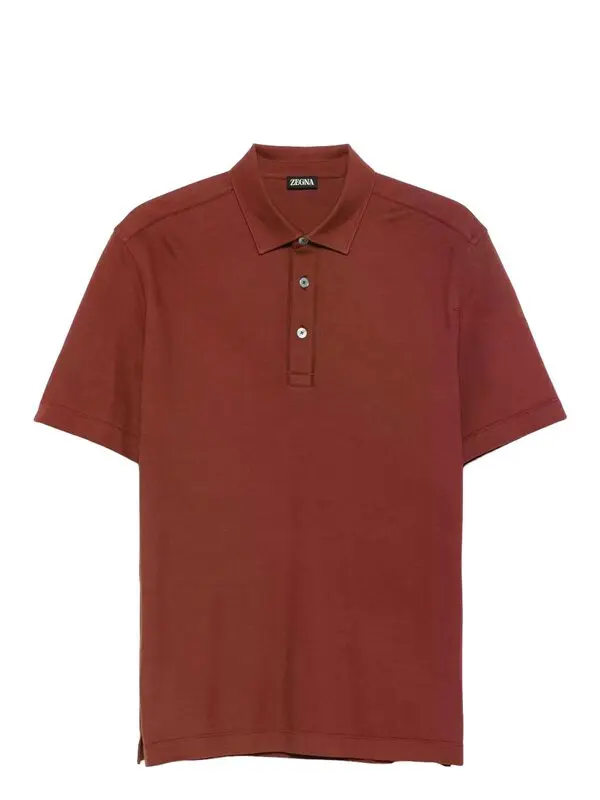 Zegna Short-sleeves Polo Shirt - Brown