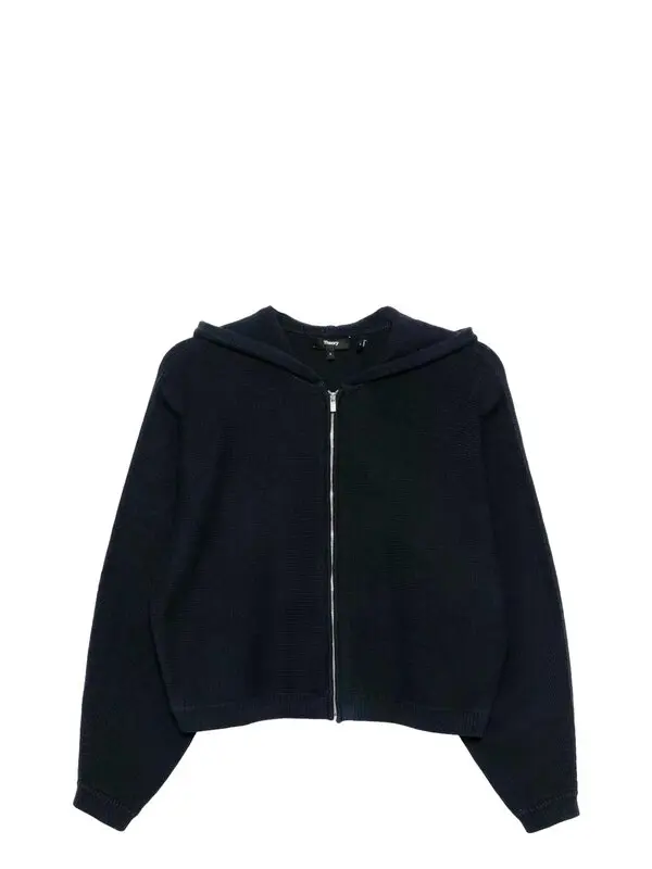 Theory Hooded Zip-up Jacket - Blue