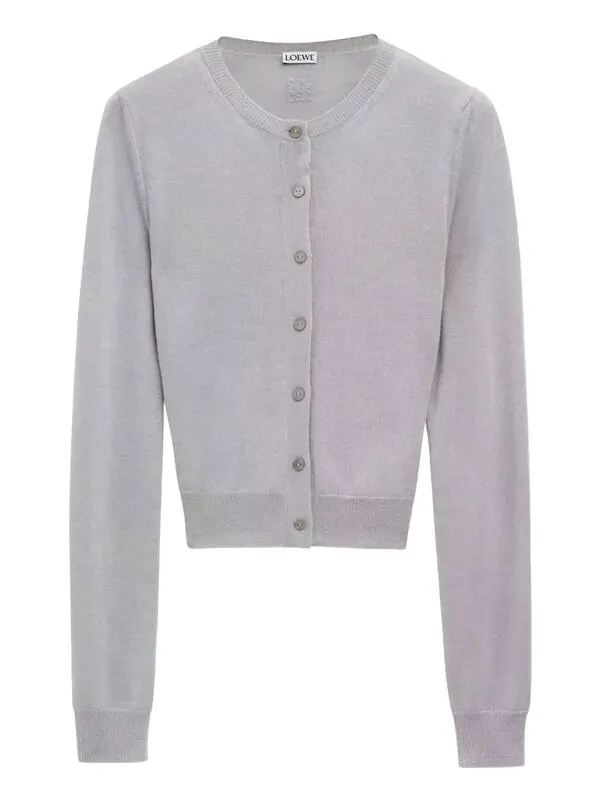 Loewe Fine-knit Cardigan - Grey