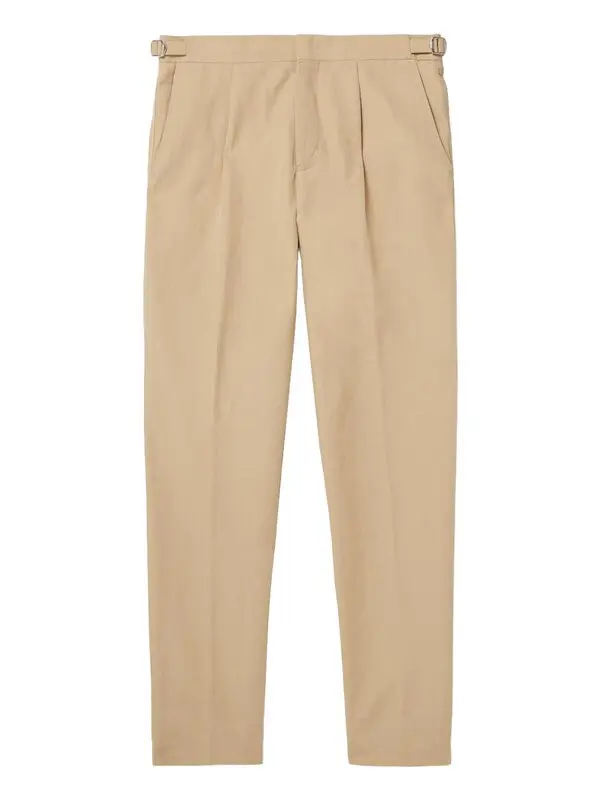 Orlebar Brown Carsyn Tapered Pleated Trousers - Neutrals