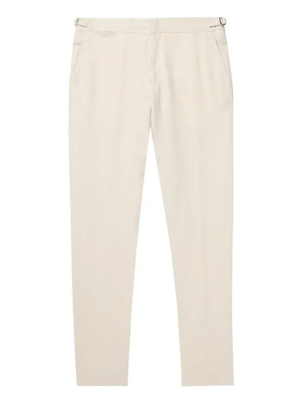 Orlebar Brown Griffon Tapered Linen Trousers - Neutrals