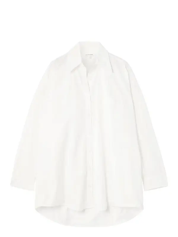 SLVRLAKE Cocoon Cotton-poplin Shirt - White