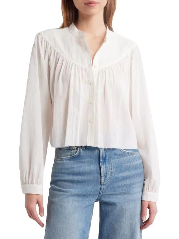 FRAME The Swing Button-up Shirt - Alabaster