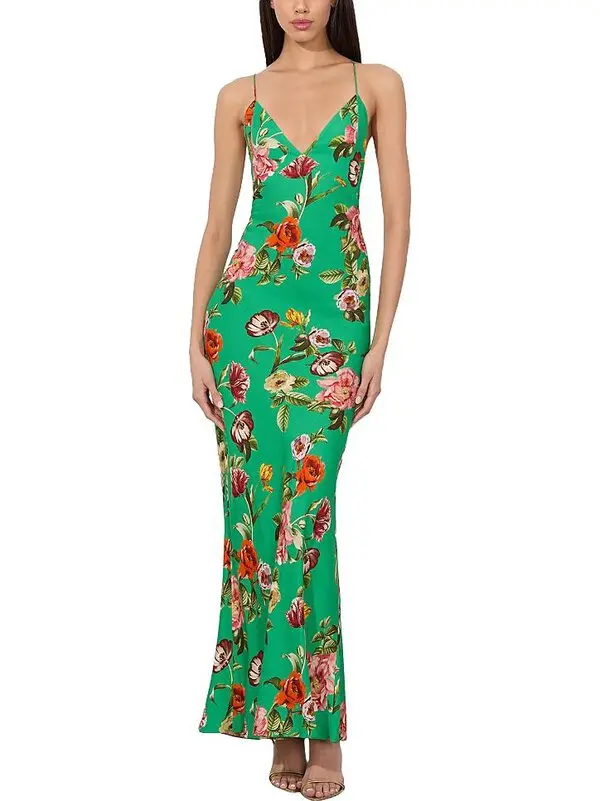 Alice + Olivia Loma V-neck Cami Maxi Dress - Hamptons Floral
