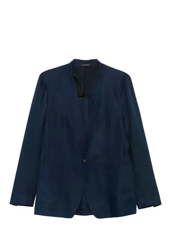 Tagliatore Linen Blazer - Blue