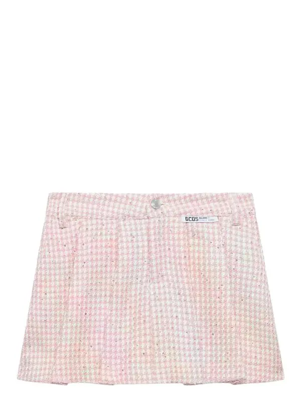 Gcds Pleated Mini Skirt - Pink