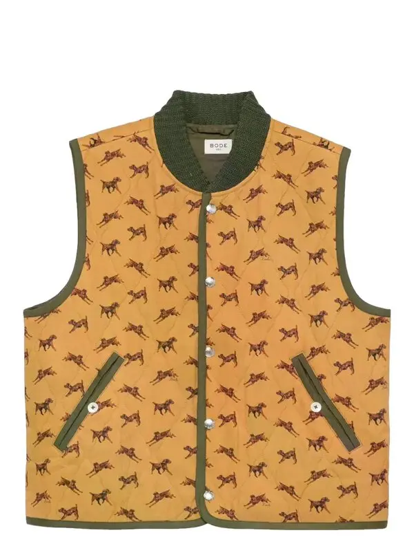 BODE Crittendon Quilted Vest - Brown