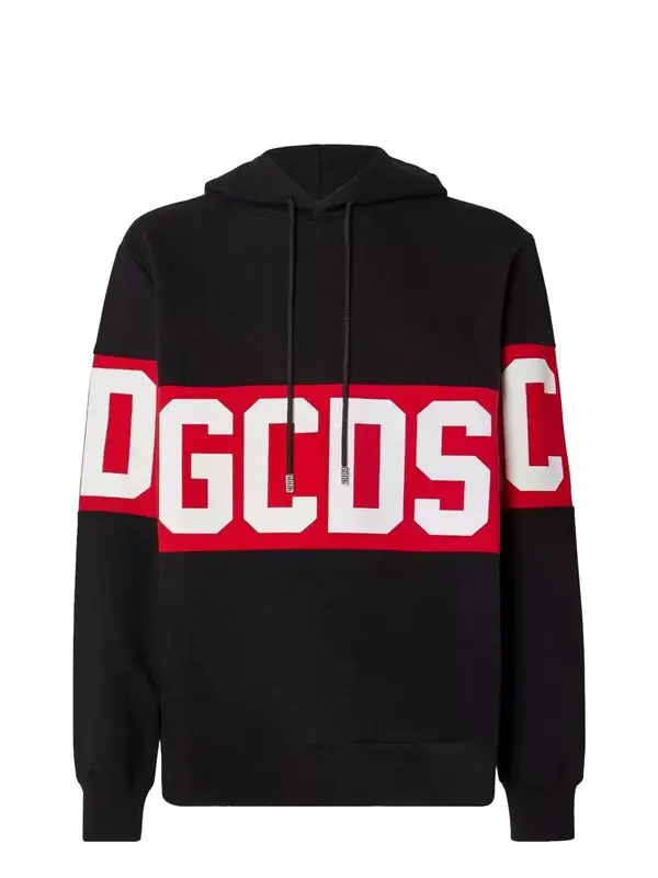Gcds Logo Hoodie - Black