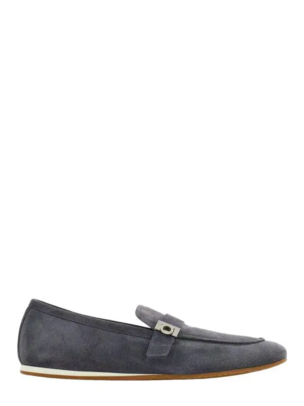 FERRAGAMO Hug Buckle Loafers - Blue
