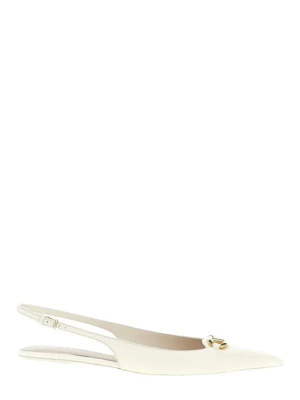 Valentino Garavani Vlogo Slingback - White