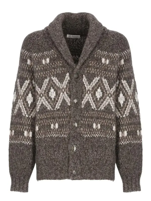 Brunello Cucinelli Cardigan - Grey