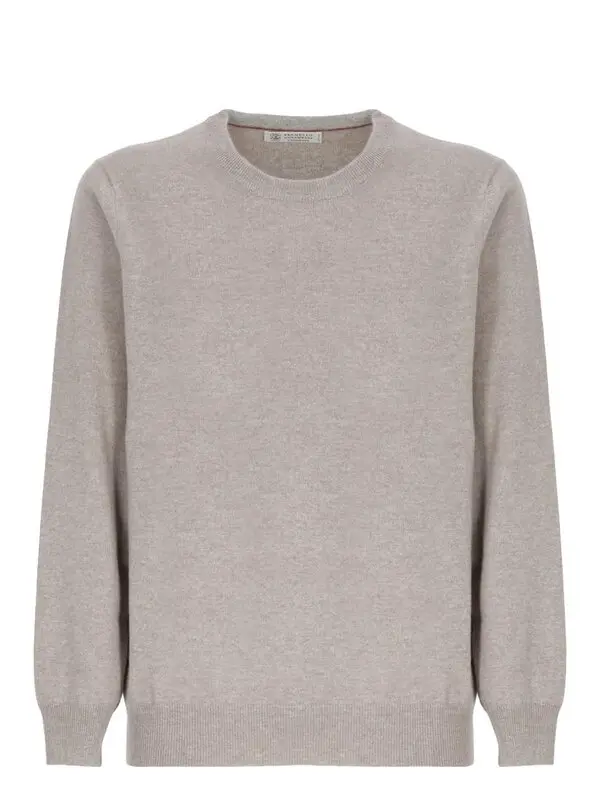 Brunello Cucinelli Cashmere Crewneck Sweater - Beige