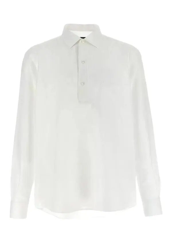 Zegna Long-sleeve Polo Shirt - White