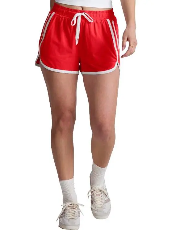 Beyond Yoga Tie Waist Course Shorts - Chilli Red