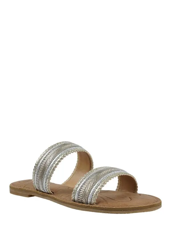 CANDIE'S Two-strap Sandal - Silver Multi
