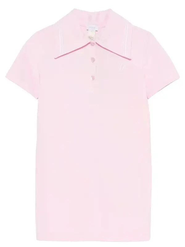 Patou Jp-monogram Polo Dress - Pink