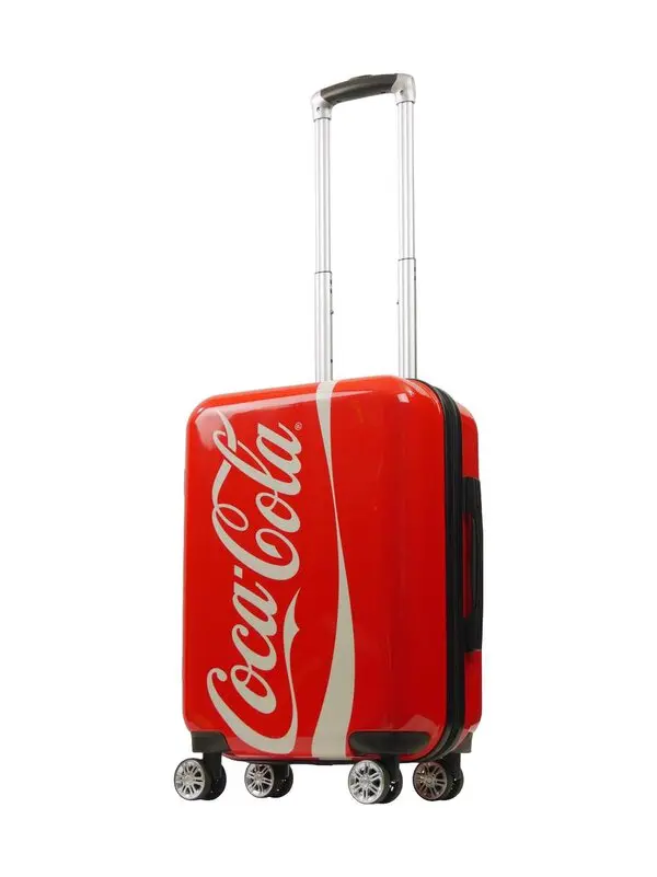 COCA COLA 21-inch Spinner Rolling Suitcase - Multi Color