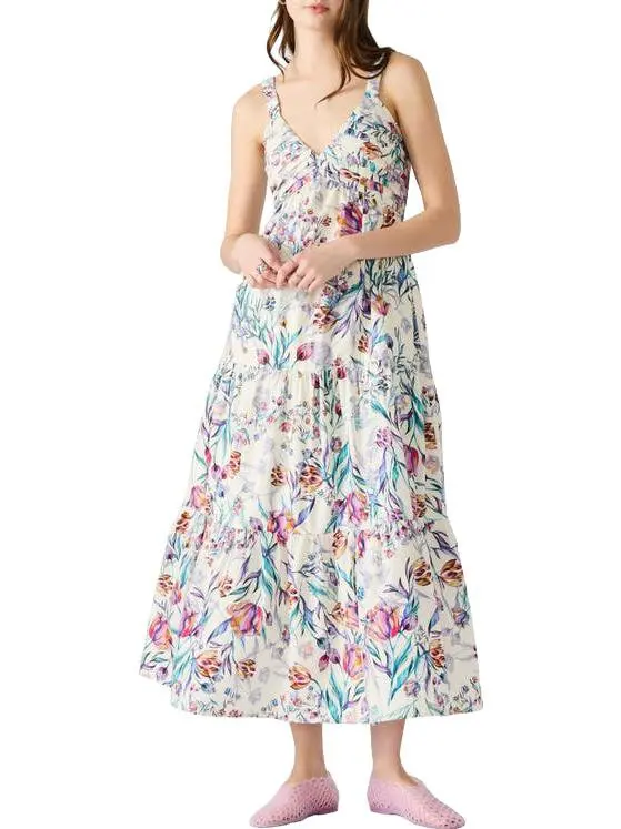 Steve Madden Eliora Floral Tiered Sundress - Antique