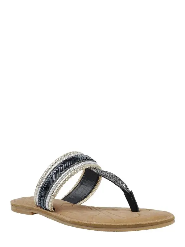 CANDIE'S Trystan Sandal - Black Fabric