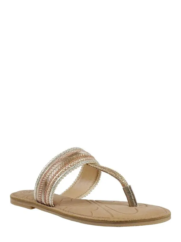 CANDIE'S Trystan Sandal - Light Brown Fabric