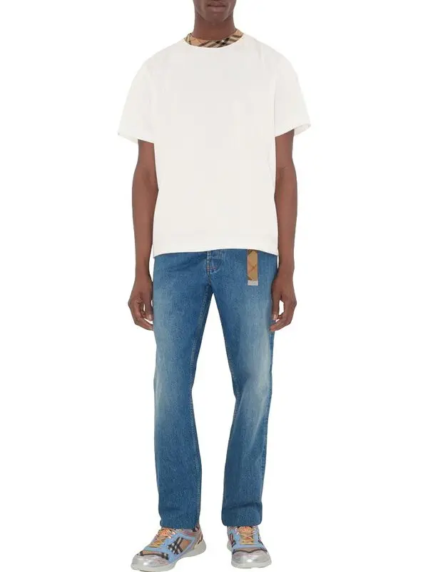 Burberry Slim Fit Jeans - Mid Blue