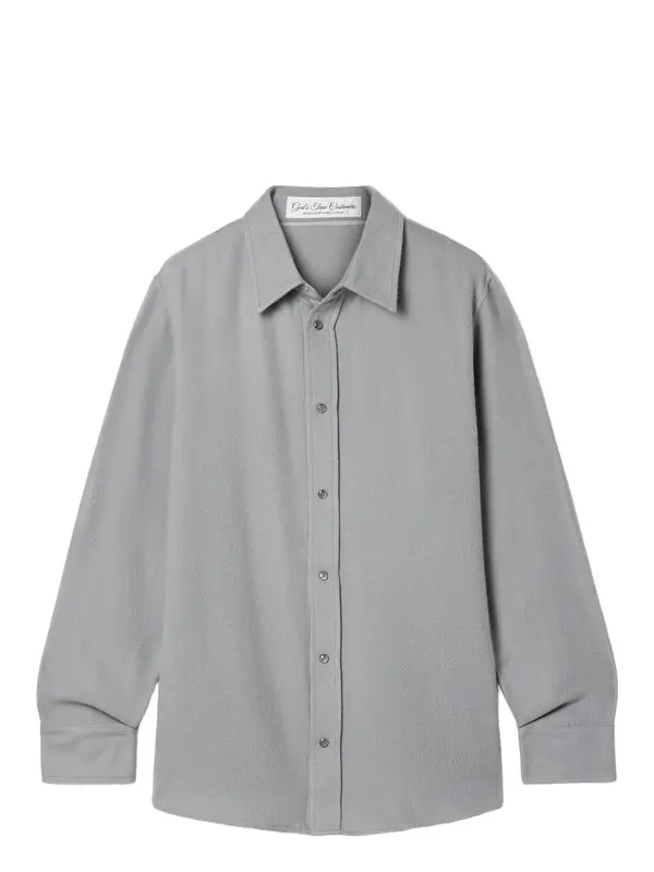 GOD’S TRUE CASHMERE Cashmere-twill Shirt - Gray