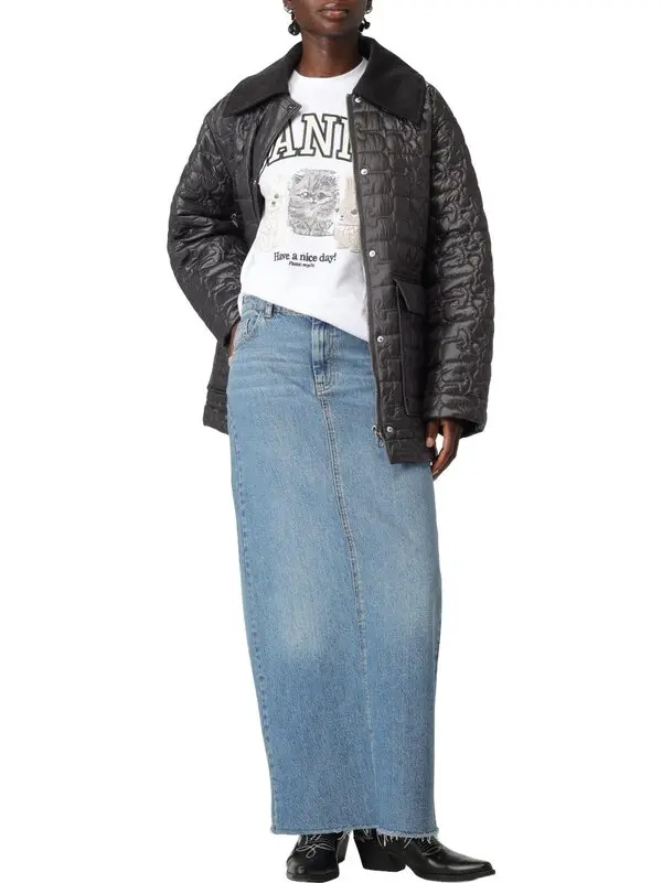 GANNI Quilted Jacket - Grey