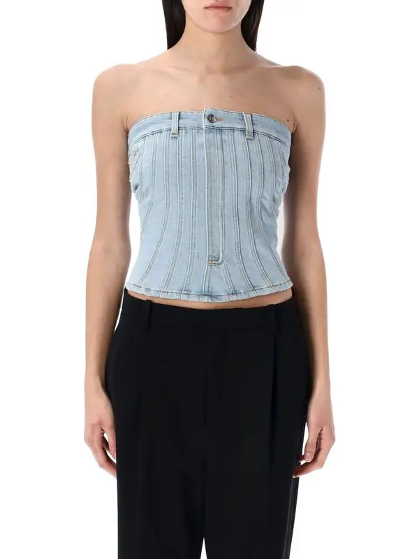 MUGLER Top - Blue