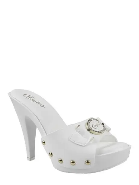 CANDIE'S Lorenna Platform Sandal - White
