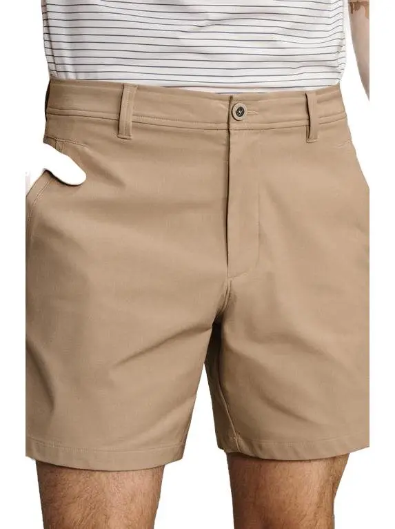 RHONE Nomad 7-inch Tech Chino Shorts - Teak Brown