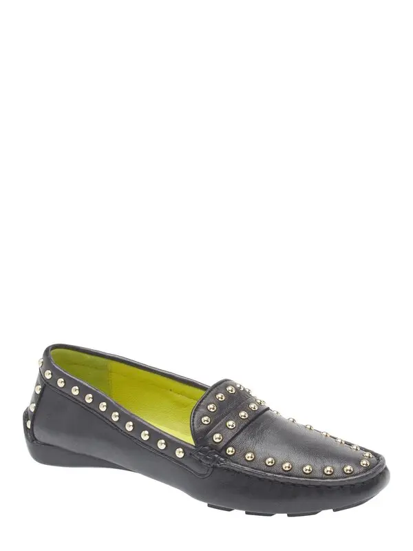Robert Zur Dittany Studded Driving Loafer - Black