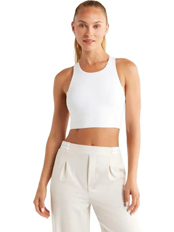 RECESS PICKLEBALL X ZELLA On Point Longline Sports Bra - White