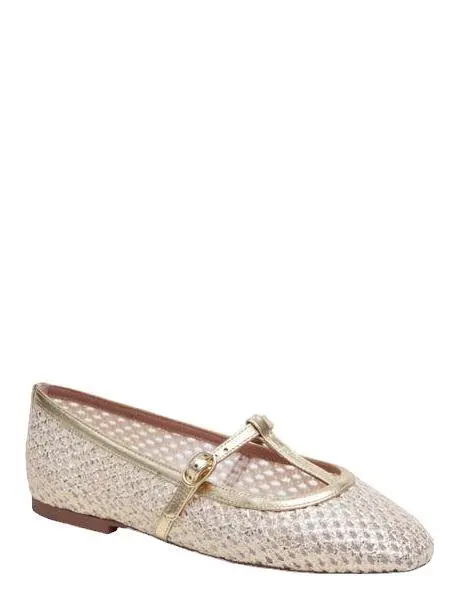 Linea Paolo Monet T-strap Flat - Gold